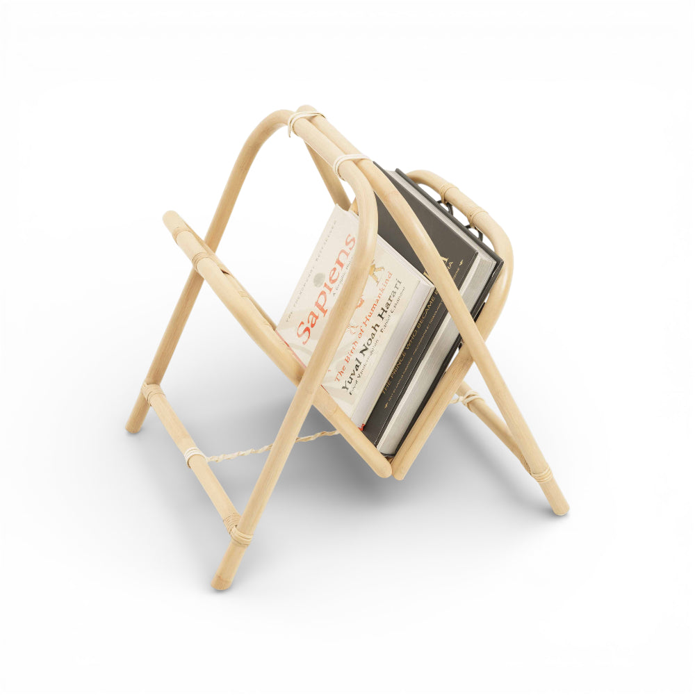 Buy Rattan Peacock Foldable Magazine Rack Organizer | Pantai Pura