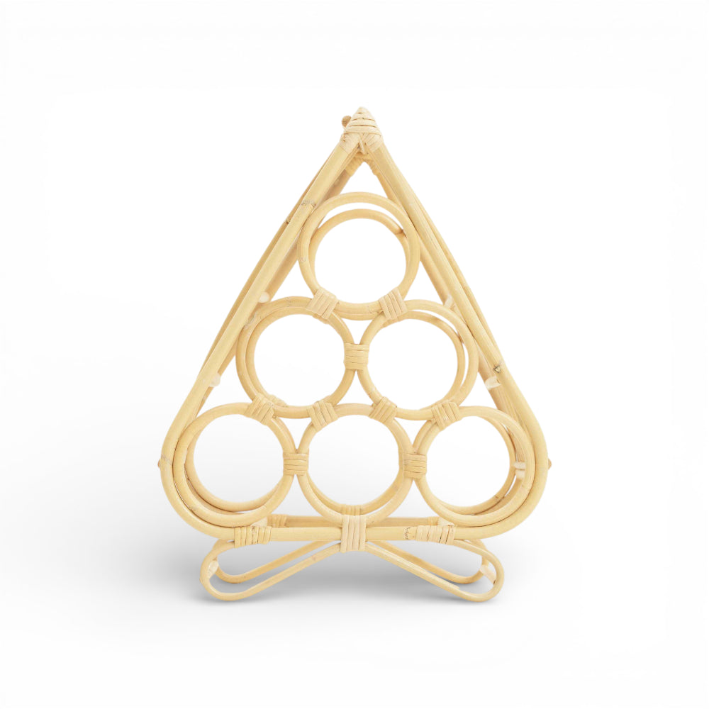 Buy Wine Keeper Triangle - Rattan Wine Rack Online | Pantai Pura